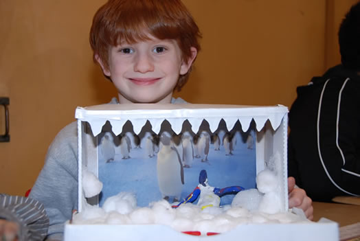 Arctic Fox Habitat Diorama